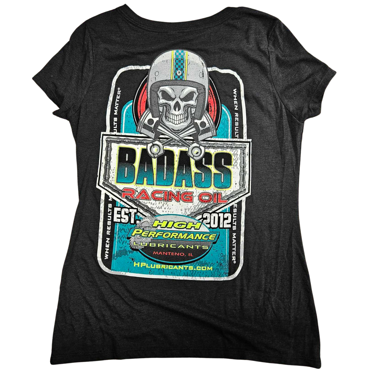 Womens V-Neck Bad Ass District T-Shirt – Advanced Lubrication, Inc.